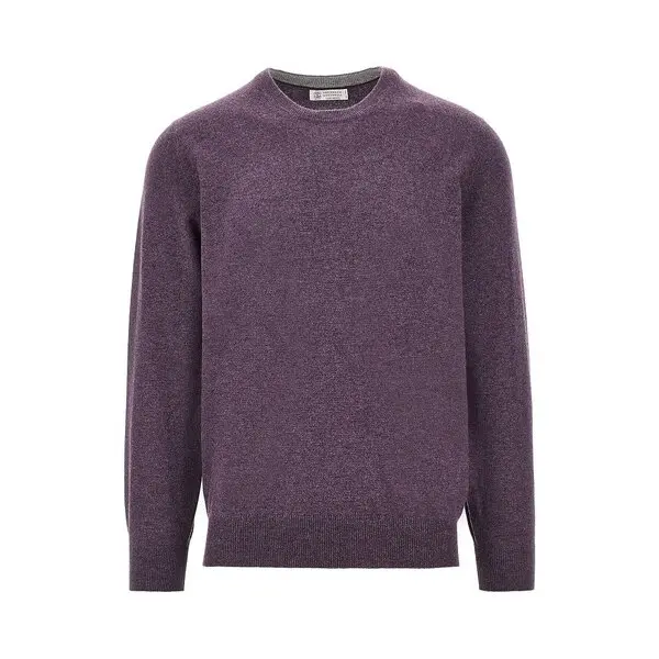 Brunello Cucinelli Cashmere Crewneck Sweater - Purple