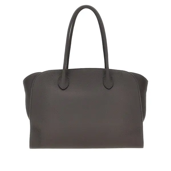 THE ROW Marlo 14 Grained Leather Bag - Brown
