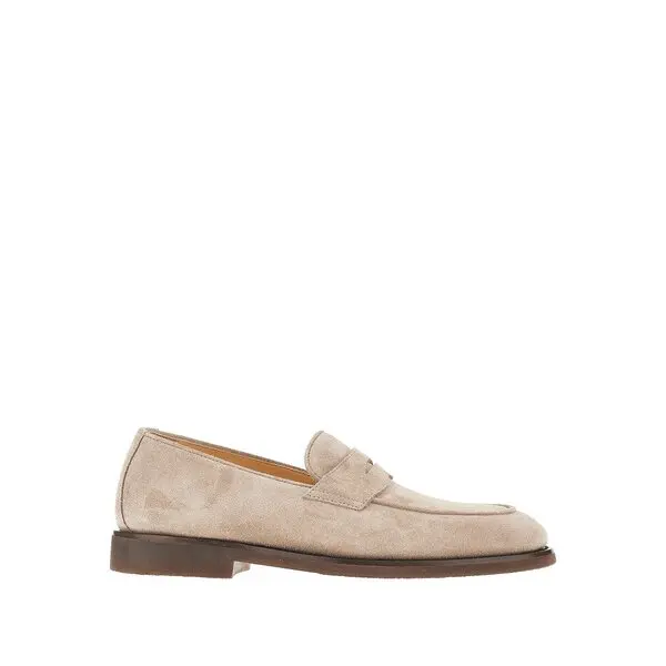 Brunello Cucinelli Suede Leather Penny Loafers