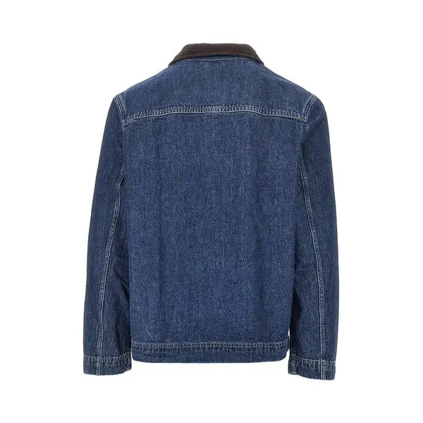 WAX LONDON Healey Denim Chore Jacket With Corduroy Collar