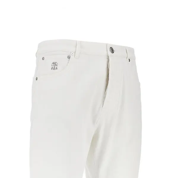 Brunello Cucinelli Garment-dyed Comfort Stretch Denim Pants