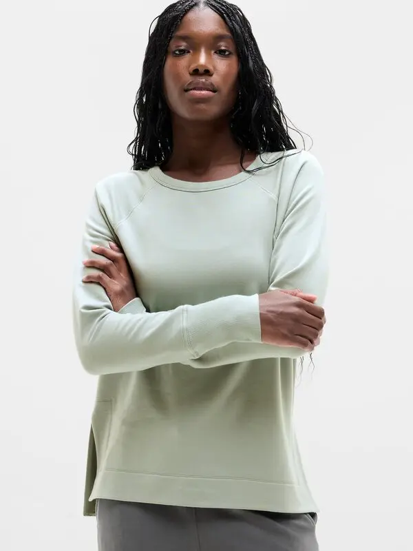 Athleta Coaster Luxe Recover Crewneck Sweatshirt - Vera