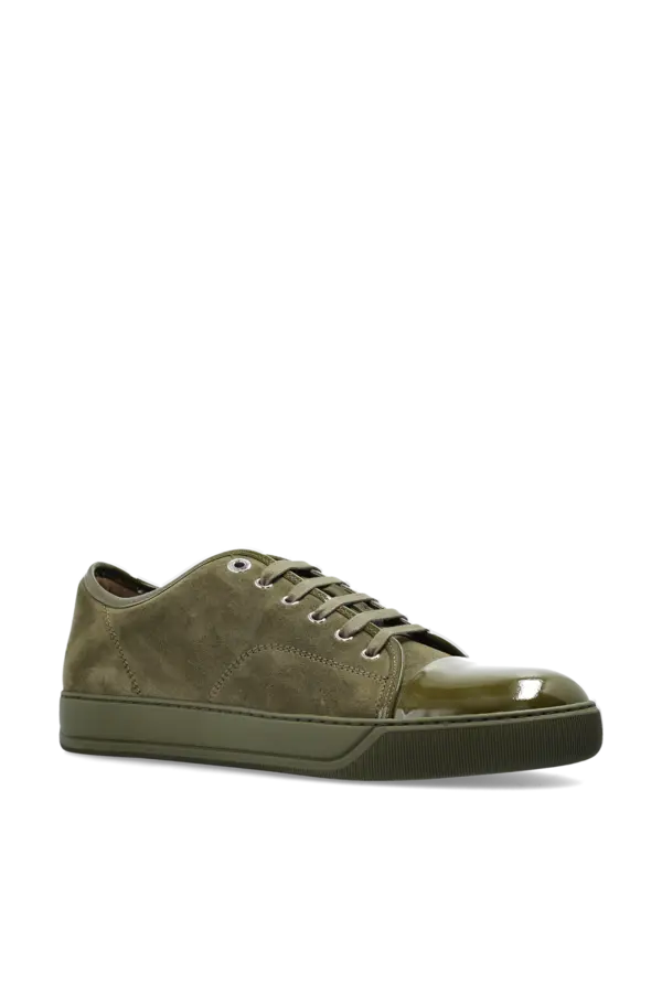 LANVIN Dbb1 Suede And Patent Leather Sneakers