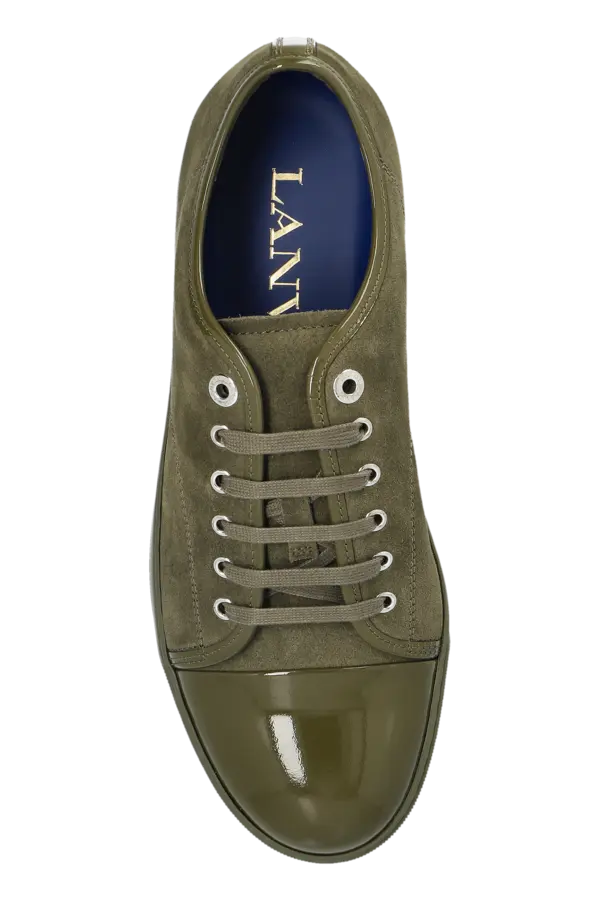 LANVIN Dbb1 Suede And Patent Leather Sneakers