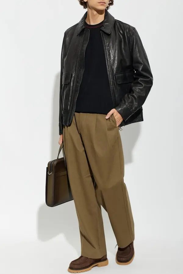 Paul Smith Crew Neck Sweater With Zebra Patch