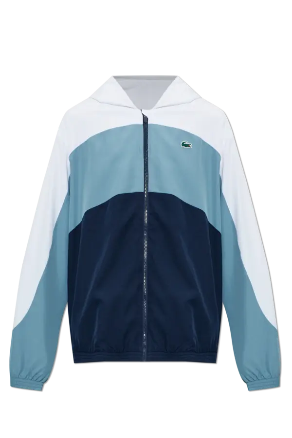 Lacoste Lightweight Hooded Jacket With Colorblock Design - Multicolour