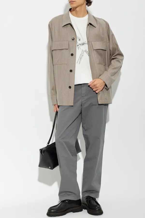 Paul Smith Wool Shirt With Pockets