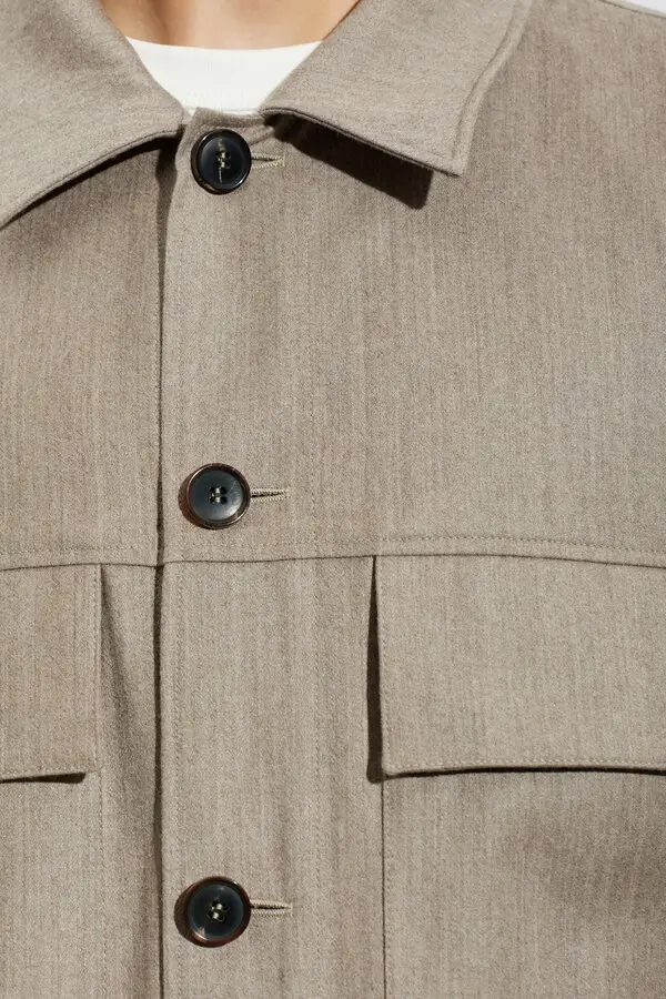 Paul Smith Wool Shirt With Pockets