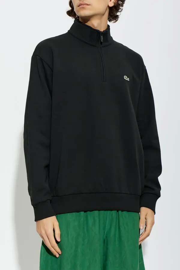 Lacoste Half-zip Sweatshirt With Logo Patch