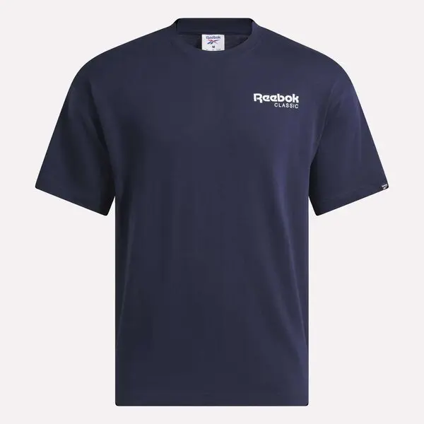 REEBOK Relaxed Logo T-shirt - Vector Navy
