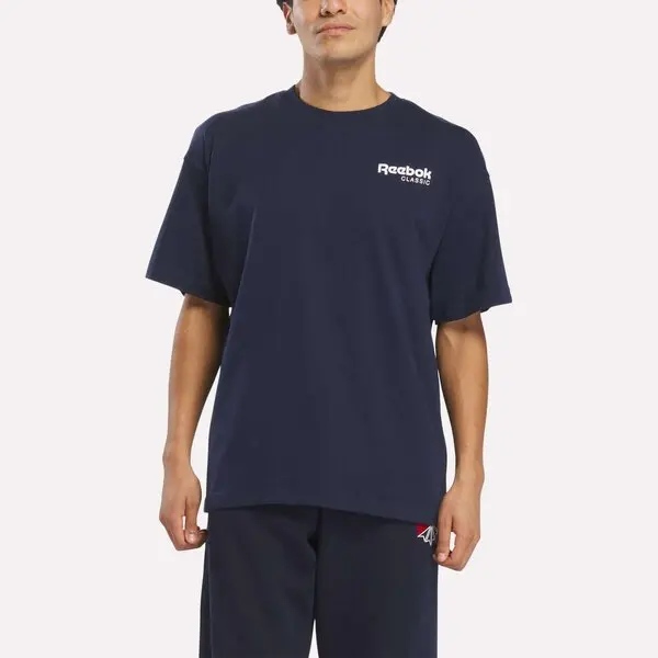 REEBOK Relaxed Logo T-shirt - Vector Navy
