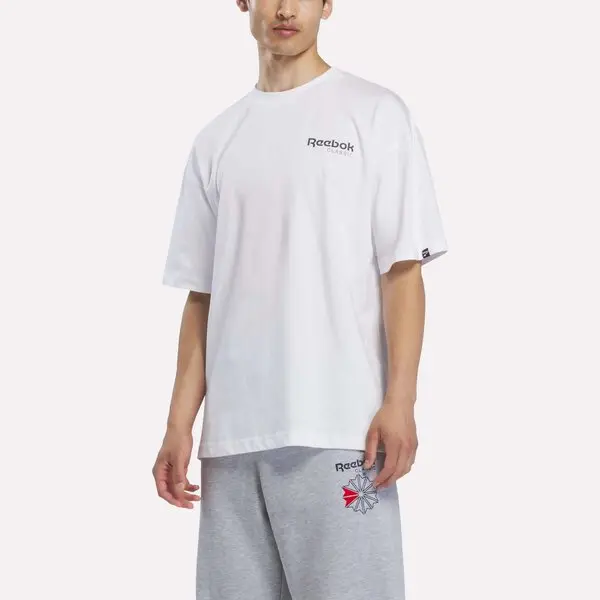 REEBOK Relaxed Logo T-shirt - White