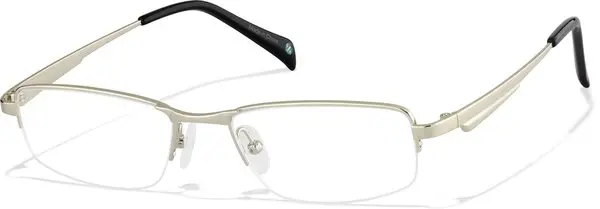 Zenni Lightweight Rectangle Glasses Titanium Frame - Gold