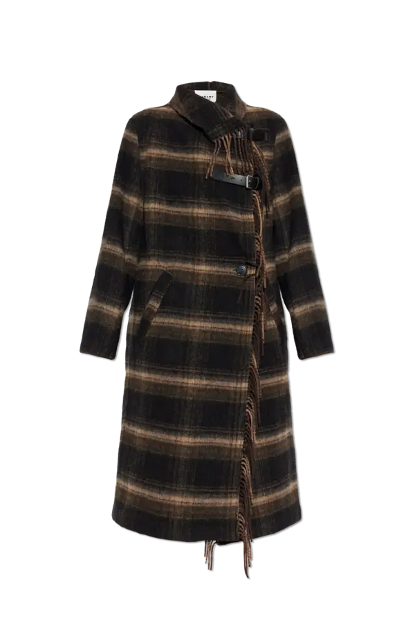 MARANT ETOILE Wool Coat "gihan - Black