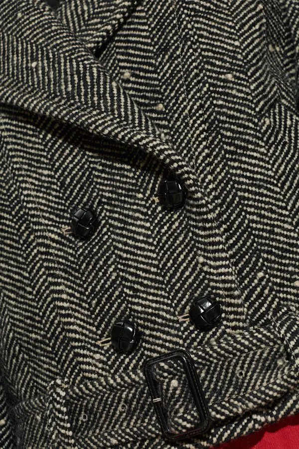 Isabel Marant Étoile Elvane Chevron Pattern Wool Jacket