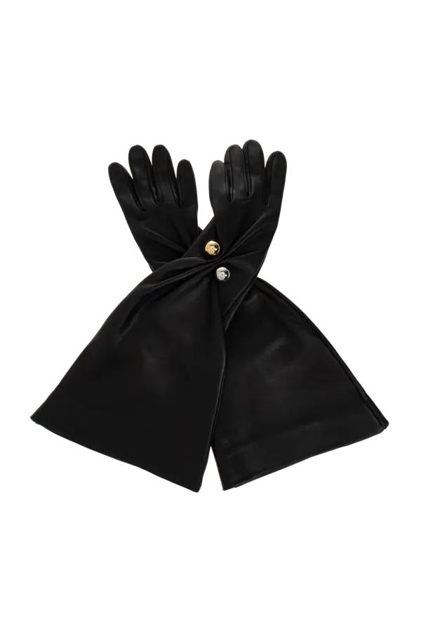 LANVIN Leather Gloves - Black