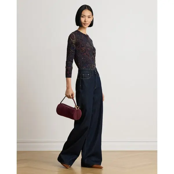 Ralph Lauren Paisley Cotton-modal Sweater