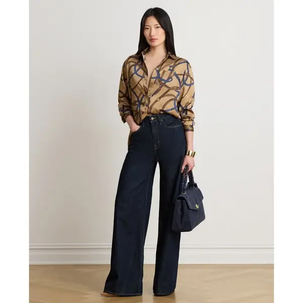 Ralph Lauren Relaxed Fit Belting-print Twill Shirt