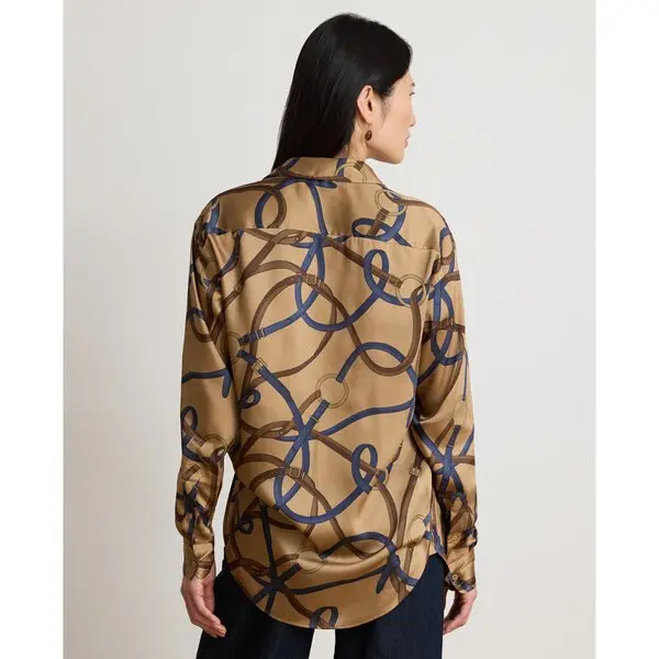 Ralph Lauren Relaxed Fit Belting-print Twill Shirt