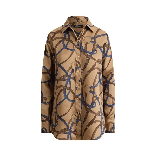 Ralph Lauren Relaxed Fit Belting-print Twill Shirt