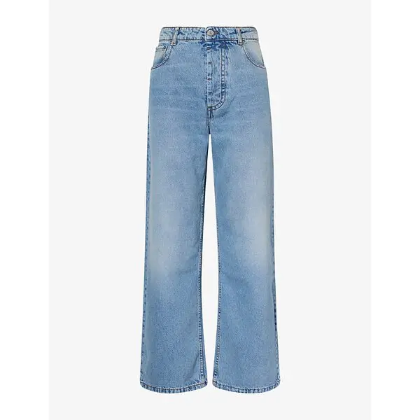 AMI Paris Wide-leg Denim Jeans