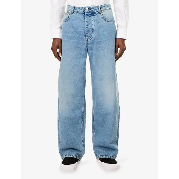 AMI Paris Wide-leg Denim Jeans