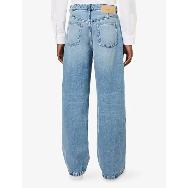 AMI Paris Wide-leg Denim Jeans