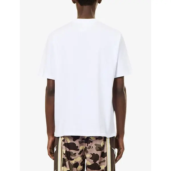 A BATHING APE Tonal Ape Head Relaxed Cotton-jersey T-shirt Xxl