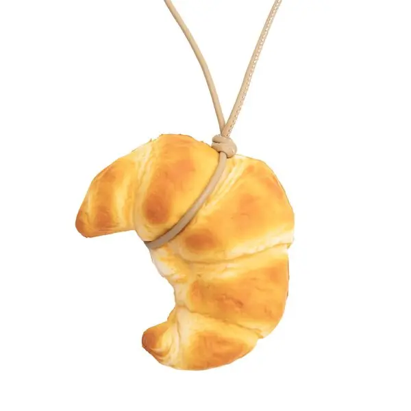 ABSURDE Neutrals Croissant Bag Charm - Black