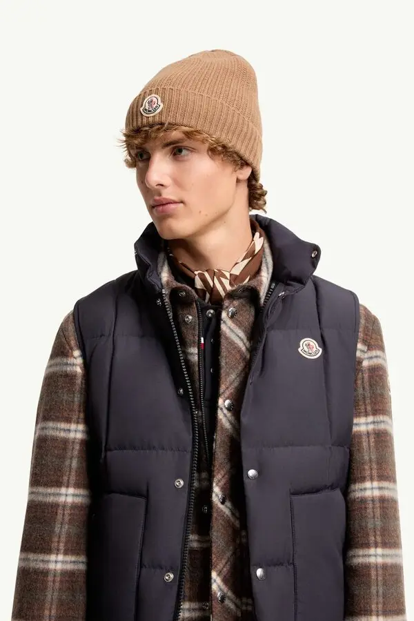 Moncler Tricot Wool Blend Beanie