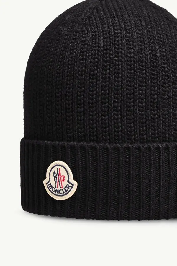 Moncler Tricot Wool Blend Beanie