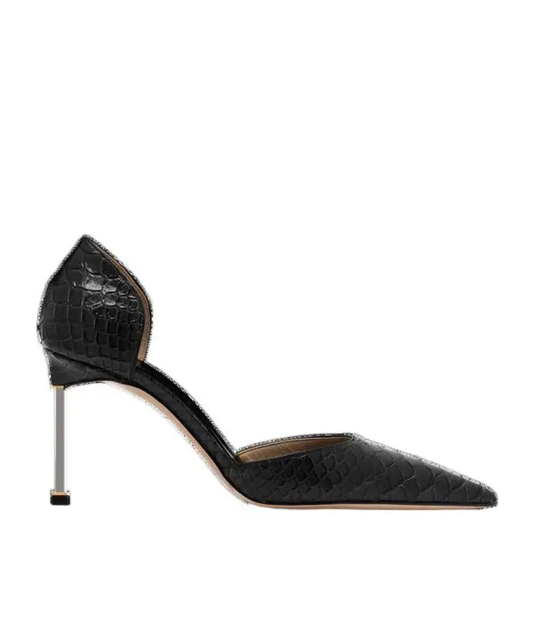 TOM FORD Semi Shiny Printed Python Spire D'orsay Pump
