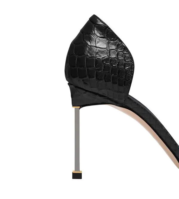 TOM FORD Semi Shiny Printed Python Spire D'orsay Pump
