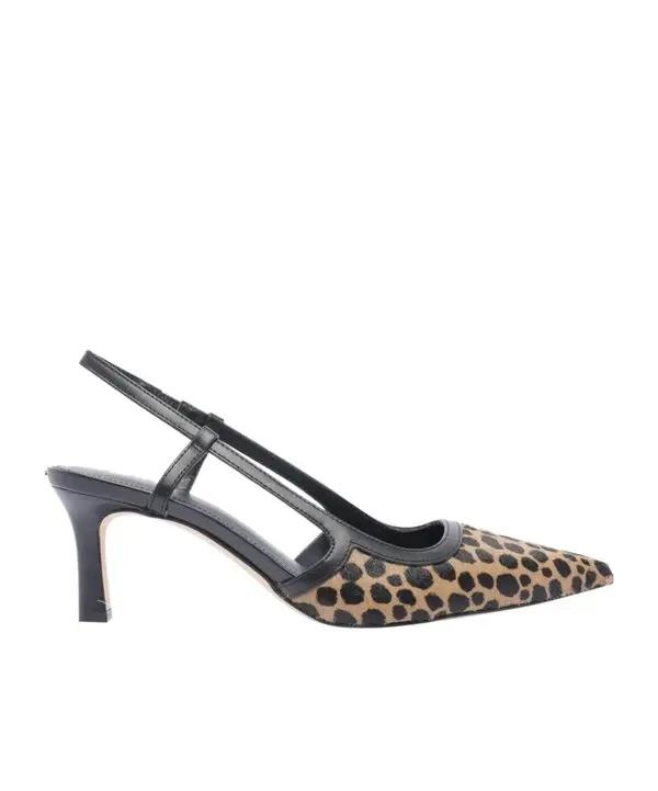 Michael Kors Alora Leopard Printed Slingback Pumps