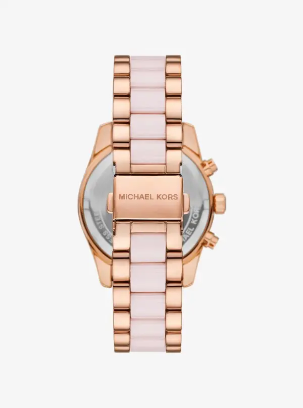 Michael Kors Lexington Pavé -tone And Ceramic Watch In By