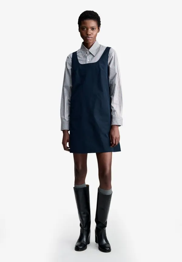 A.p.c. Jamina Dress Taffeta Pinafore Dress
