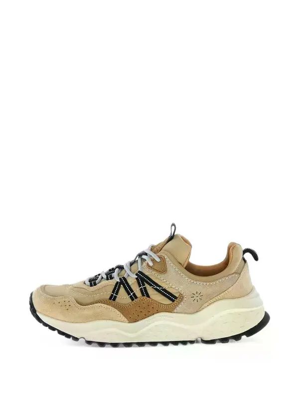 FLOWER MOUNTAIN Sanchia Uni Panelled Sneakers - Neutrals