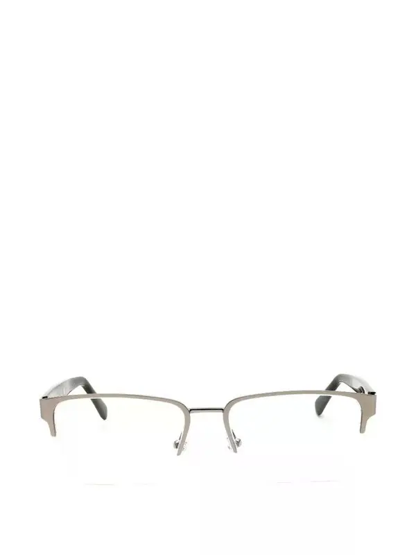 Guess Rectangle Frame Eyeglasses - Silver