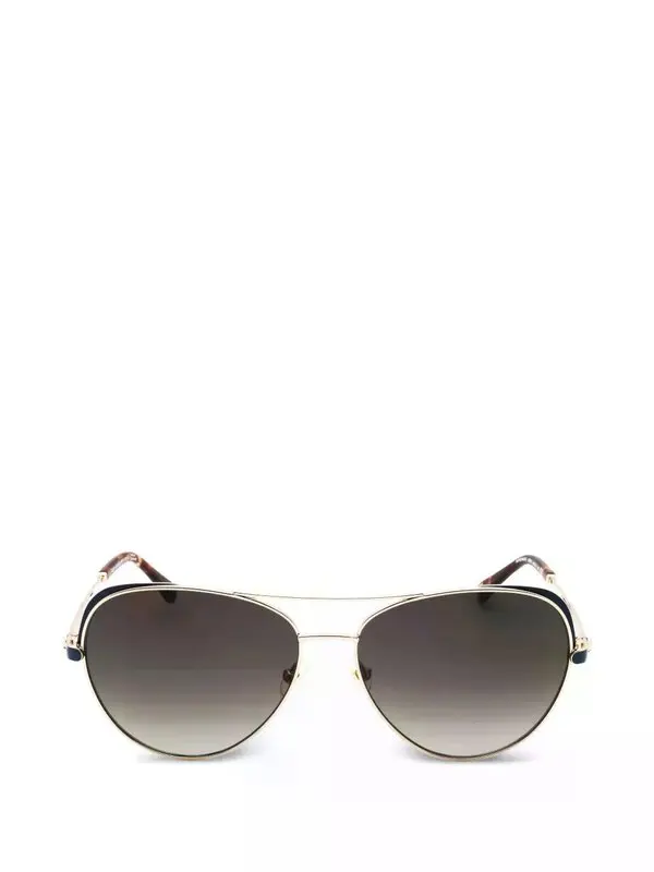 Kate Spade New York Katalina Pilot Frame Sunglasses - Gold