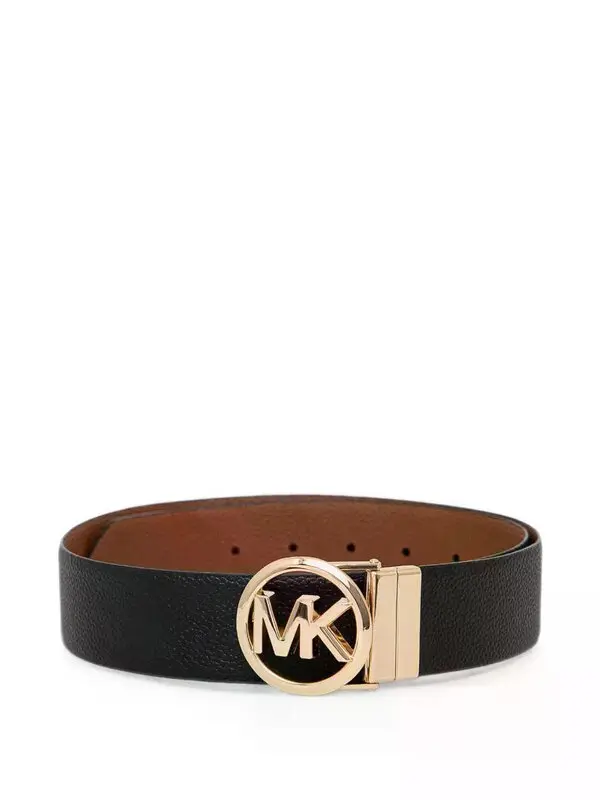 Michael Kors Logo-plaque Reversible Belt - Black