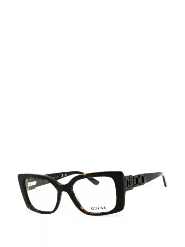Guess Tortoiseshell-effect Rectangle-frame Glasses