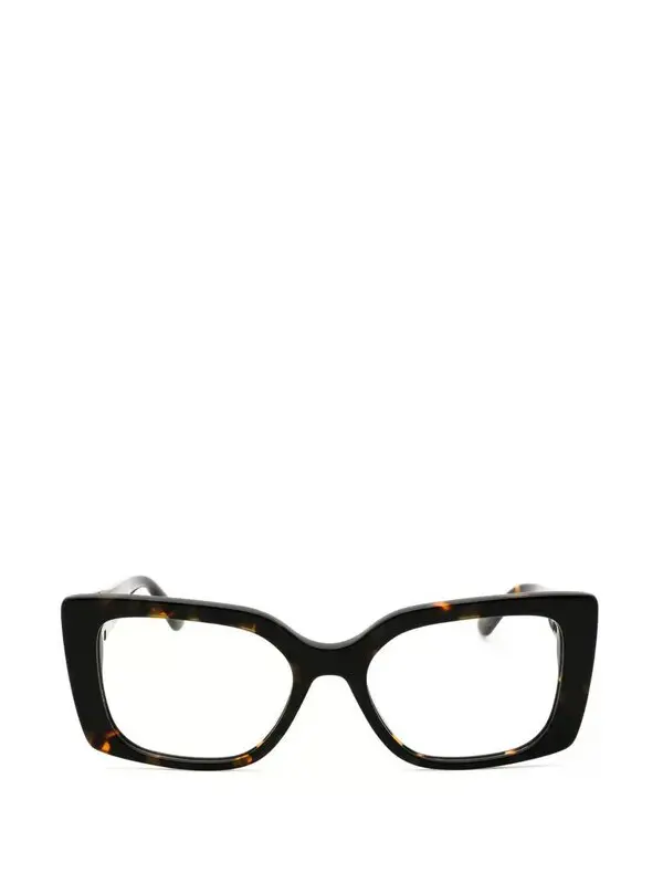 Guess Tortoiseshell-effect Rectangle-frame Eyeglasses - Brown