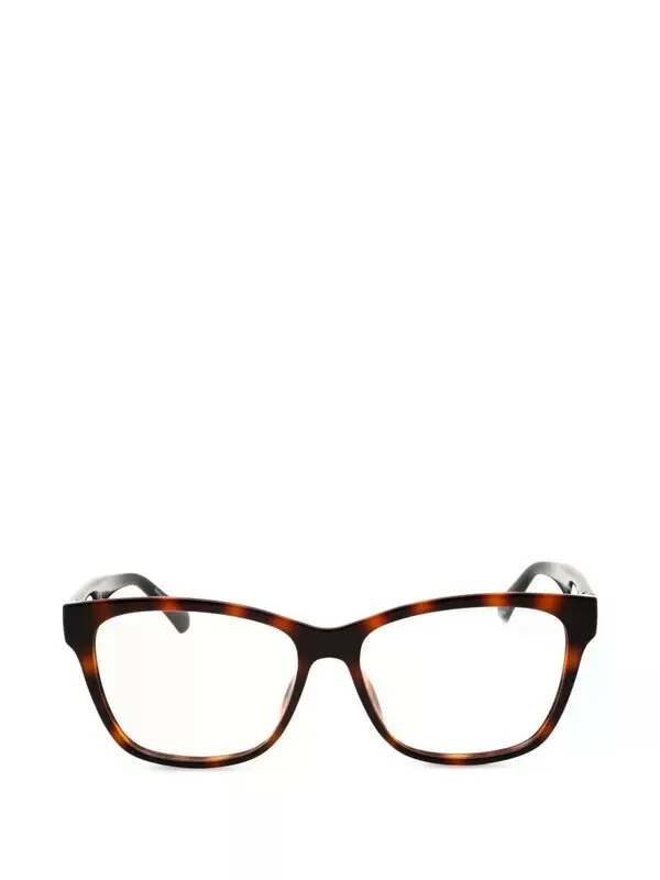 Calvin Klein Tortoiseshell-effect Rectangle-frame Eyeglasses