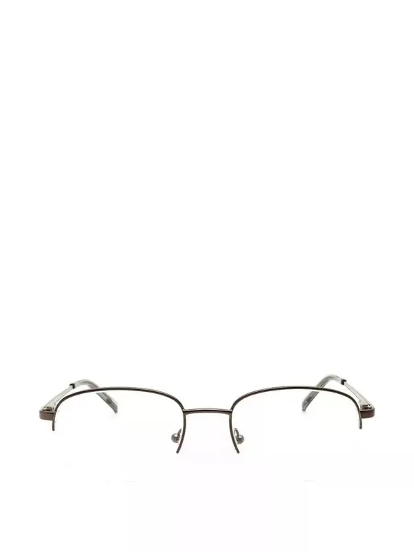 ADENSCO Oval Frame Eyeglasses - Brown
