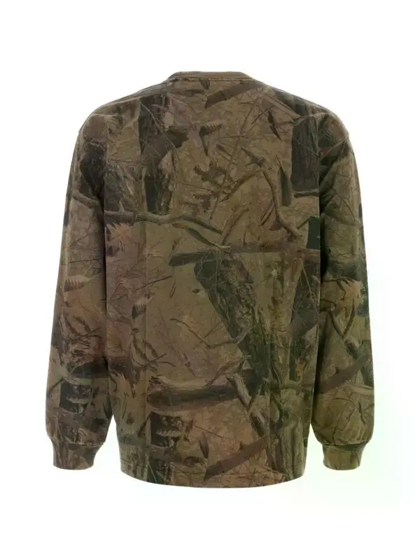 Carhartt Work In Progress Feather Tree Camouflage-print Long-sleeved T-shirt