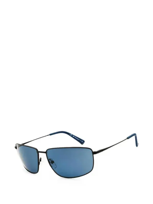BMW Rectangle Frame Sunglasses With Blue Tinted Lenses
