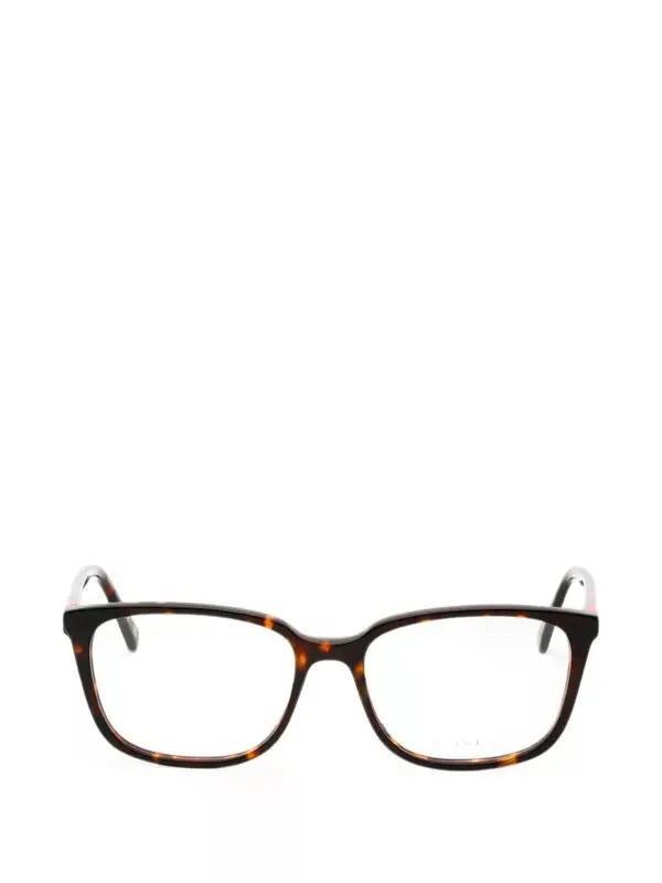 Gant Tortoiseshell-effect Rectangle-frame Glasses