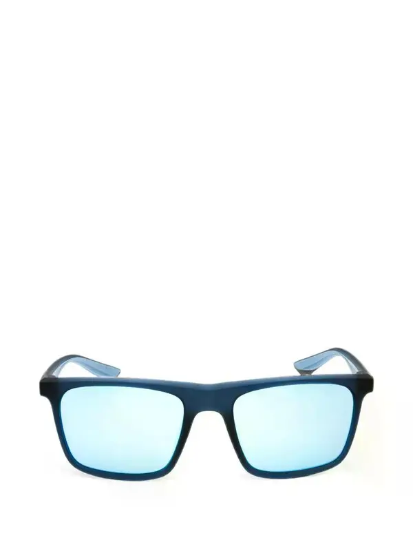 Nike Chak Rectangle-frame Sunglasses - Blue