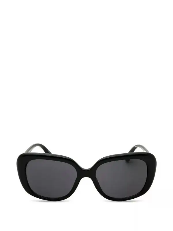 DRAPER JAMES Oversized Square-frame Sunglasses With Gingham Arms - Black