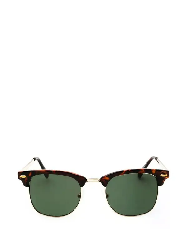 KENNETH COLE Tortoiseshell-effect Browline-frame Sunglasses - Brown